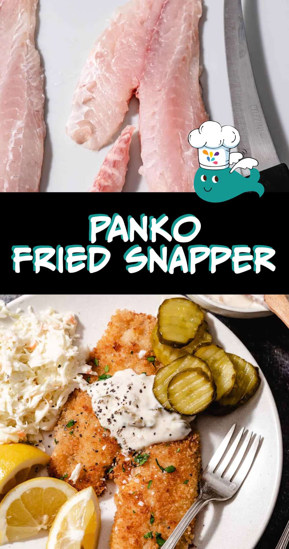 Crispy Pan Fried Snapper with Panko Breadcrumbs