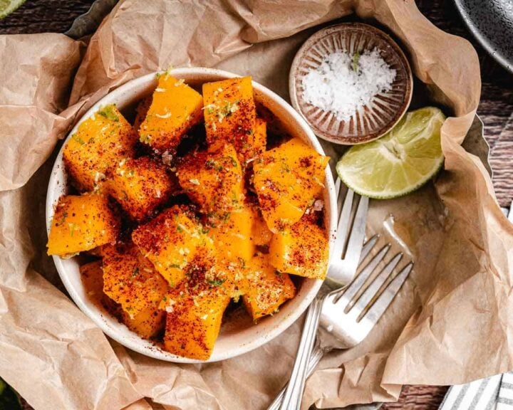 Mango with Chili Lime Salt — Easy Sweet Snack or Side Dish