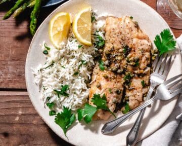 Fish with Lemon Caper Sauce (Piccata Fish Recipe)