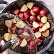 Steamed Red Potatoes with Butter and Fresh Parsley