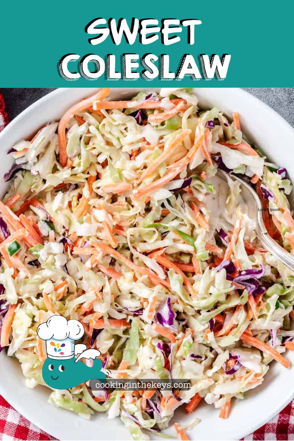 Sweet Coleslaw Recipe (Deli-Style)