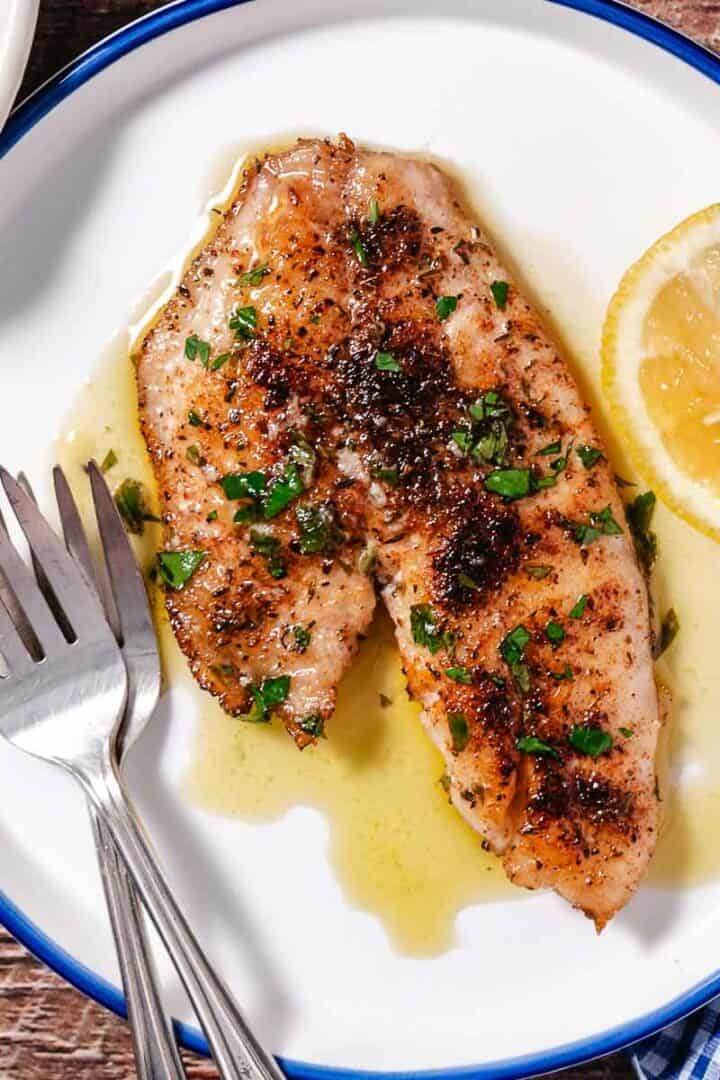 Pan-Fried Yellowtail Snapper