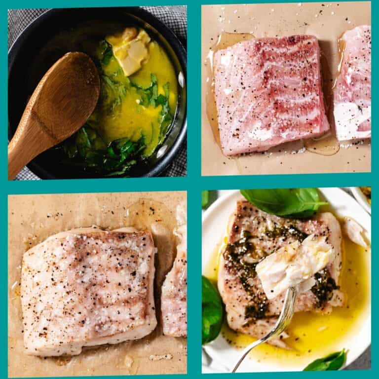 Baked Tripletail with Basil Butter Sauce | Key West, Florida