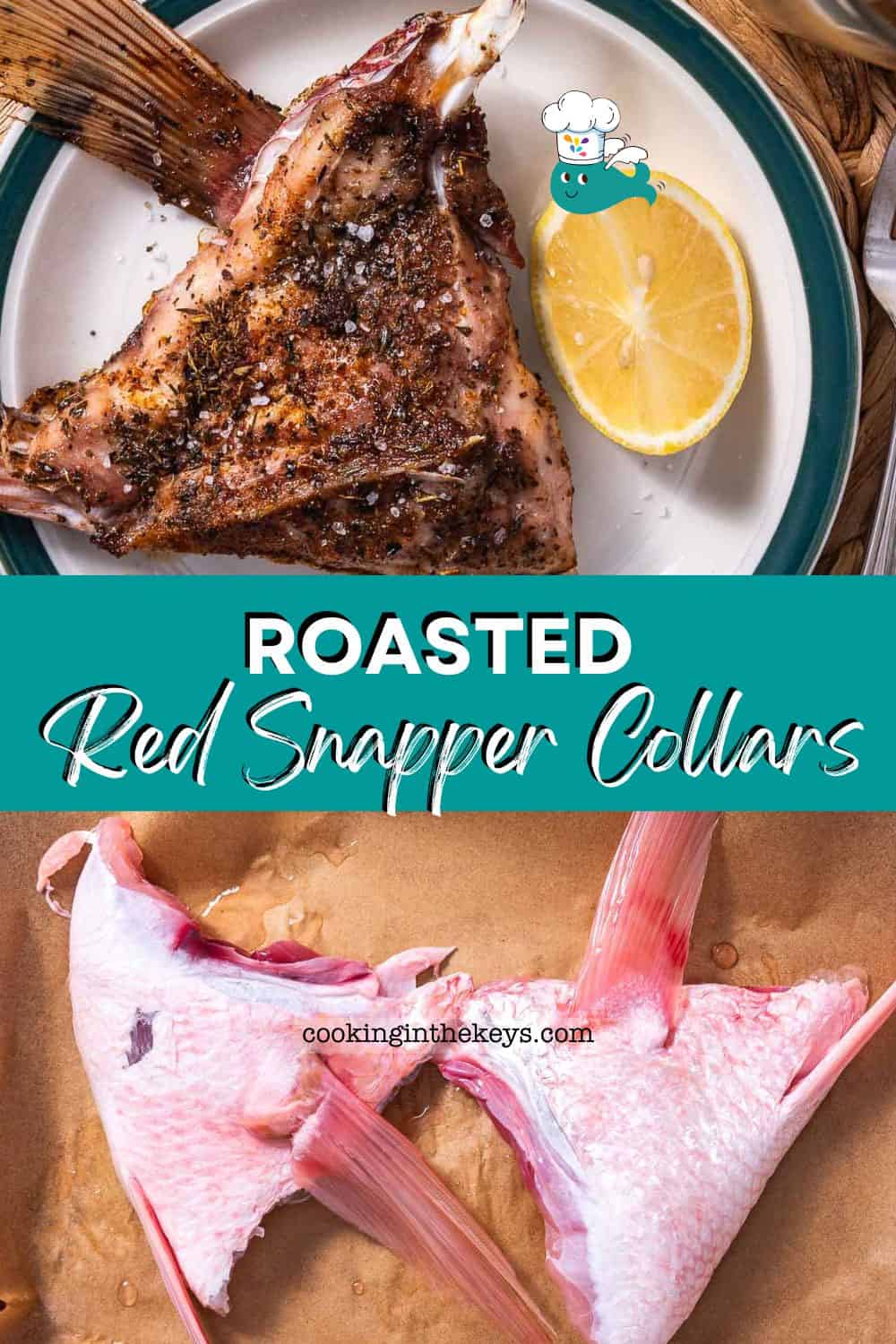 Roasted Red Snapper Collars from Key West, Florida