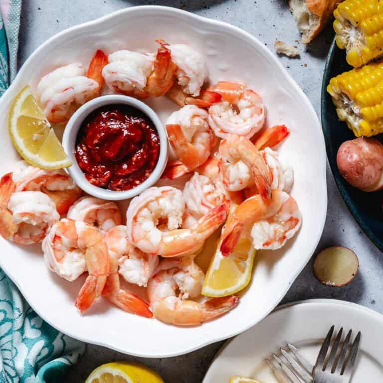 Boiled Shrimp With Old Bay — (Easy Shrimp Dinner)