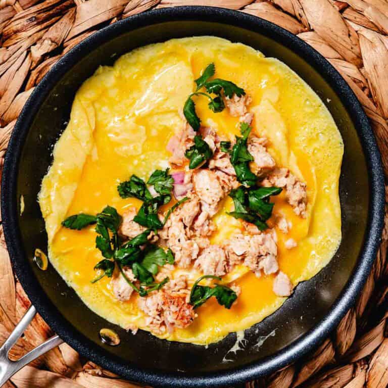 Fish Omelette Recipe — High Protein Breakfast Idea
