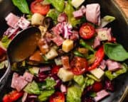 Italian Antipasto Dinner Salad (Chopped Salad with Meat)