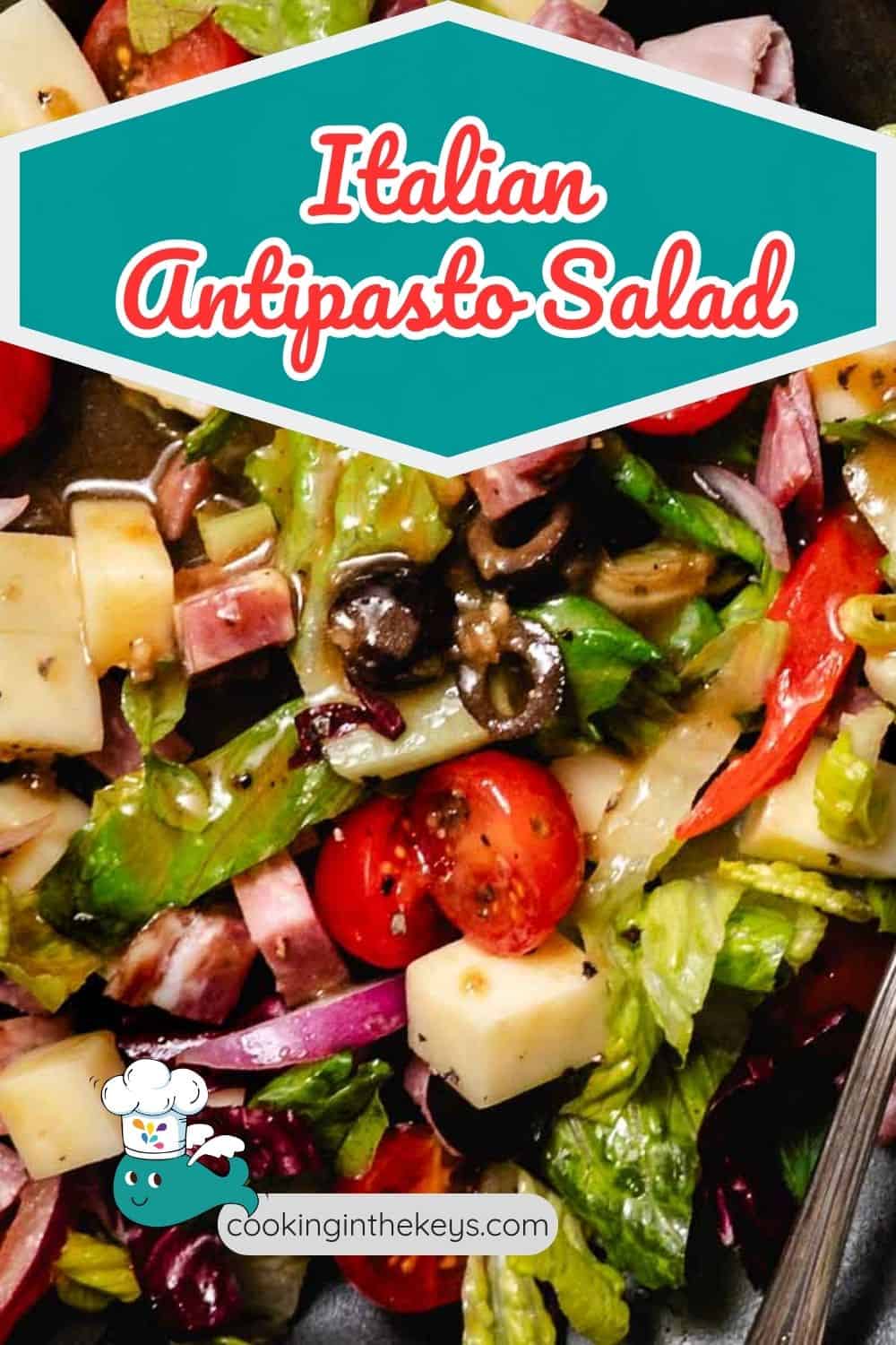 Italian Antipasto Dinner Salad (Chopped Salad with Meat)