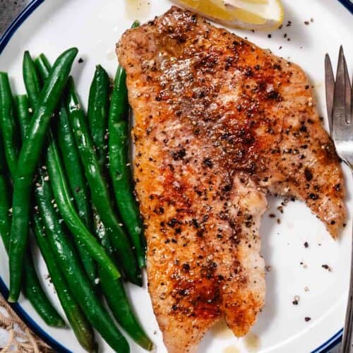 Pan Seared Snapper Fillets (Quick & Easy Fish Dinner)