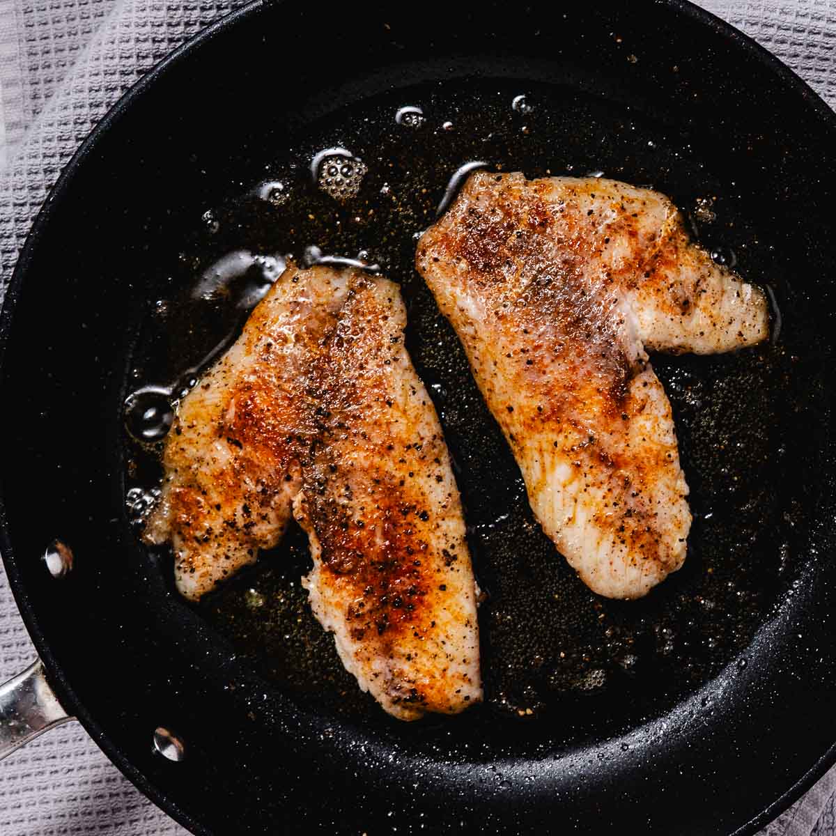 Pan Seared Snapper Fillets (Quick & Easy Fish Dinner)