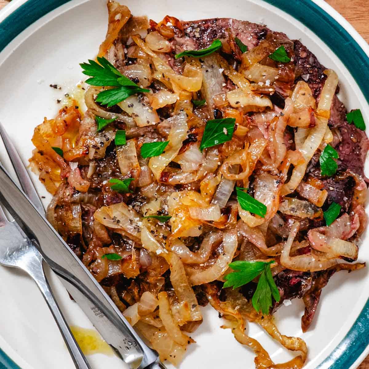 Baked Beef Liver and Onions